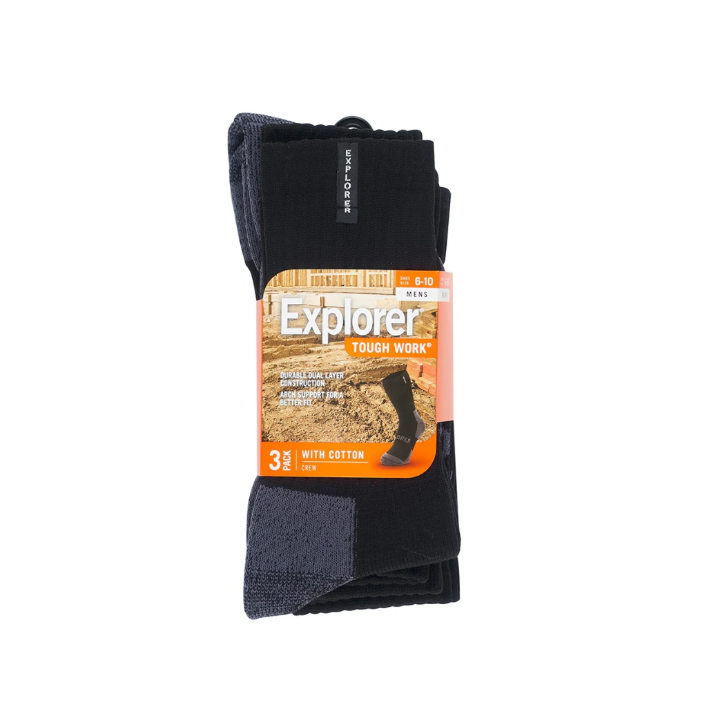 Bonds Explorer Tough Work Sock 3 pack - Worklocker Bacchus Marsh