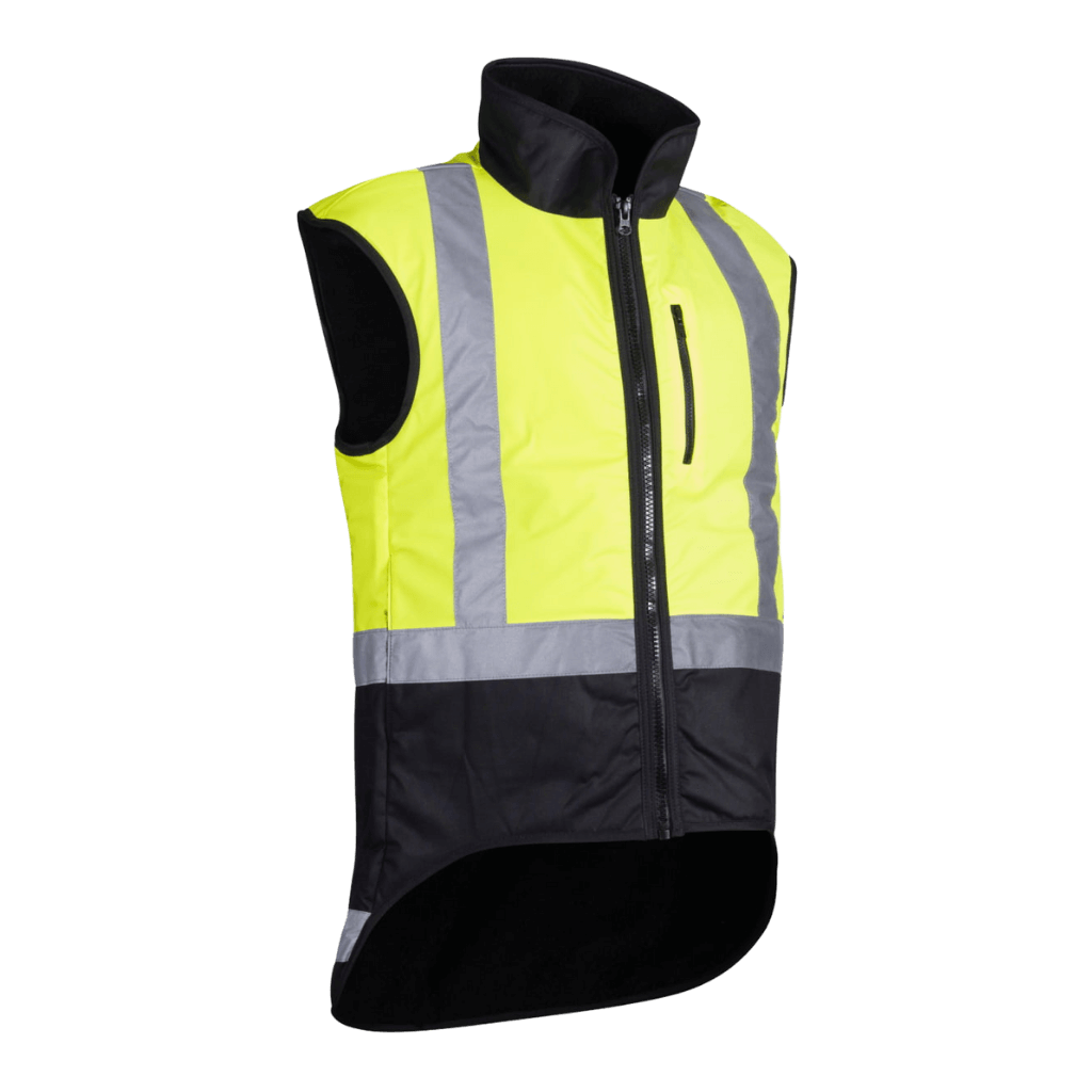 Styx Mill Oilskin Yellow Fur Lined Vest - Worklocker Bacchus Marsh